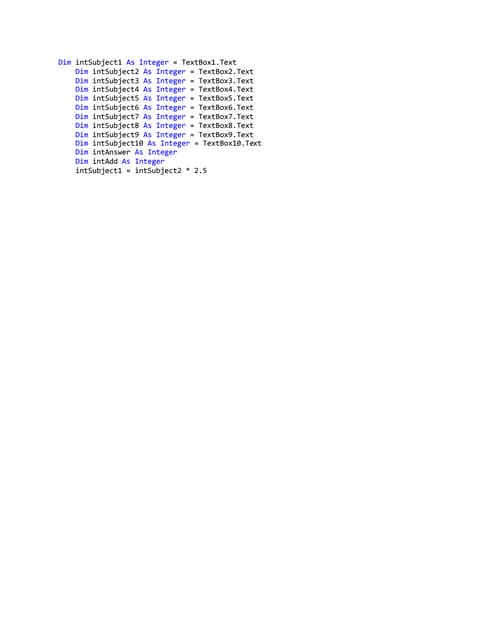 Dim Int Subject1 As Integer Pdf 7772