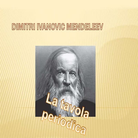 Dimitri ivanovic mendeleev | PPT