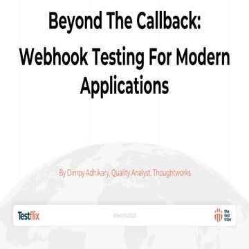 Webhook Testing Strategy Ppt