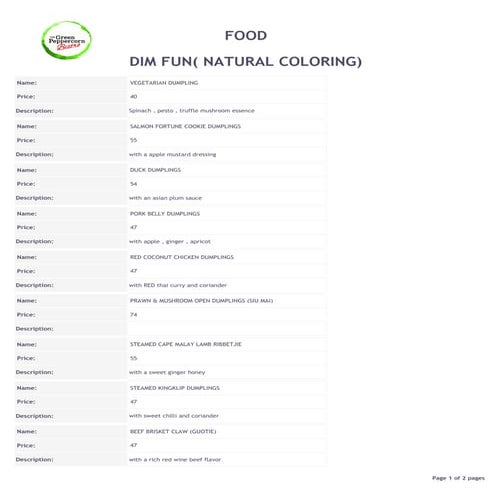 Dim sum 2018 4 th oct | PDF