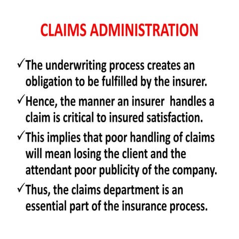 Procedure /step for taking insurance claim | PPTX