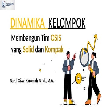 Dinamika Kelompok OSIS SMP membangun tim yang Solid | PPTX