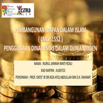Dinar emas | PPTX
