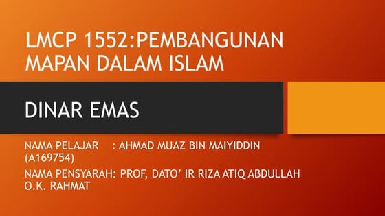 Dinar Emas | PPT