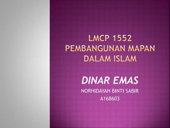Dinar emas | PPT