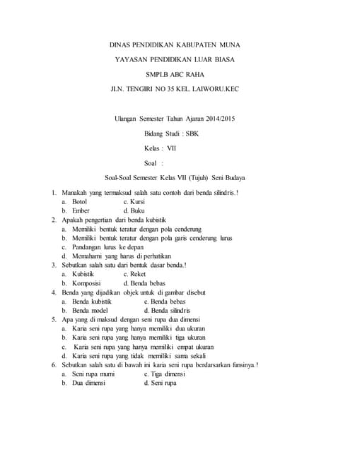 Soalan akhir tahun 4 psv | DOC