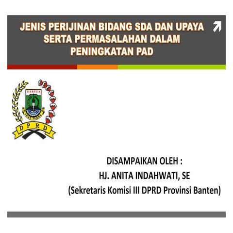 Jenis Perizinan Bidang SDA dan Upaya Serta Permasalahan dalam ...