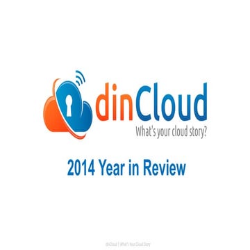 dinCloud 2014 year in review | PPT