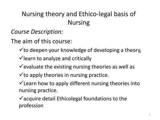 Theoretical foundation of nursing | PPT | Medical Health