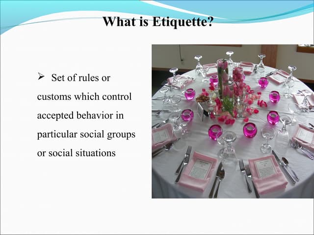 Dining etiquette-ppt | PPTX