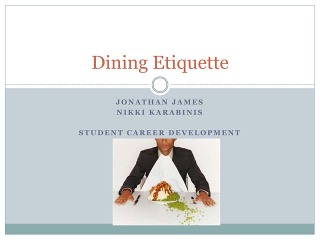 Dining etiquette-ppt | PPTX