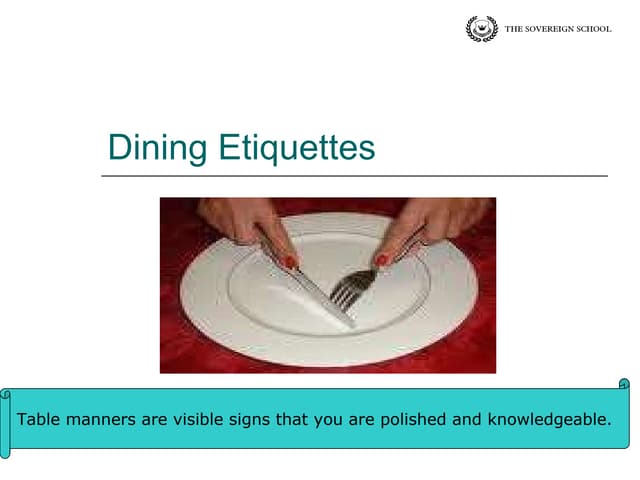 Mess etiquette and customs | PPTX | Bars & Restaurants | Attractions