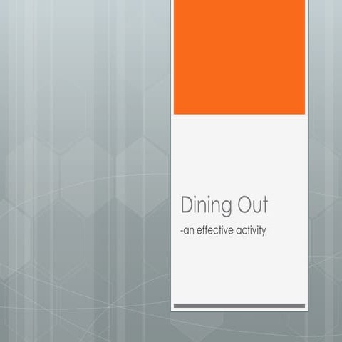 Dining out | PPTX
