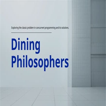 Dining philosophers . paper presentation.. | PPT