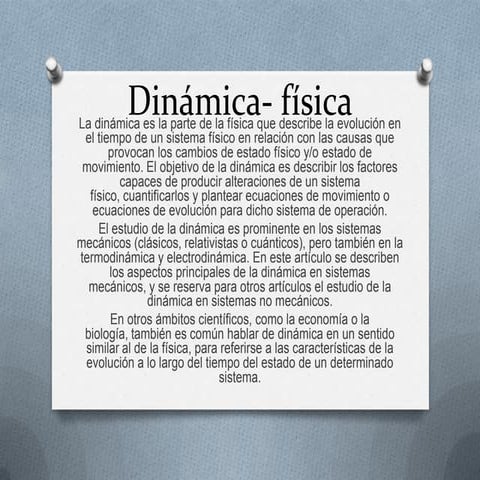 Dinámica física | PPTX