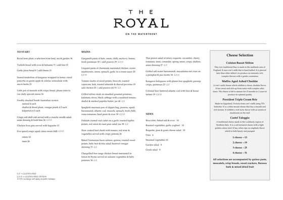 Gtr party menu a 2018 | PDF