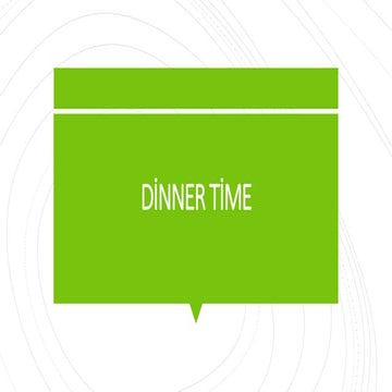 Dinner time | PPT