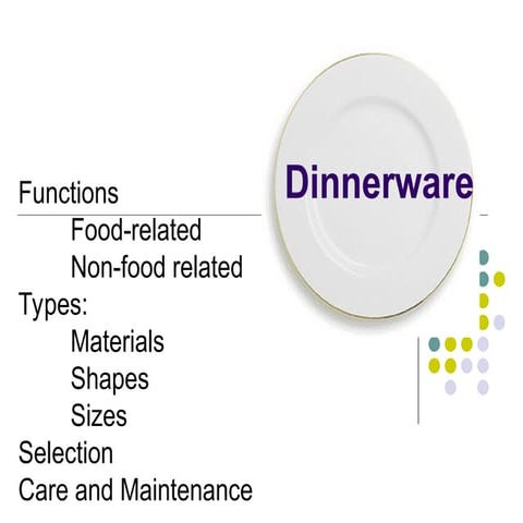 Dinnerware presentation plates/plating.ppt