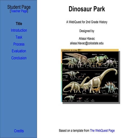 Dinosaur Park Activity | PPT