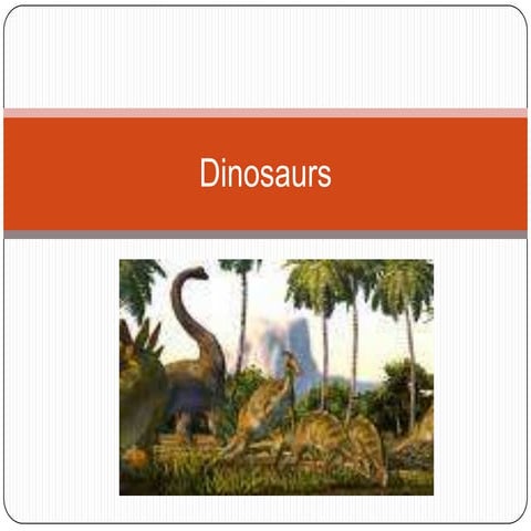 Dinosaurs powerpoint | PPTX
