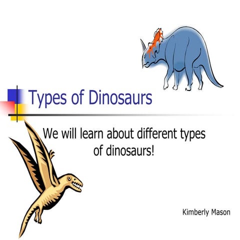 Dinosaur Types | PPTX