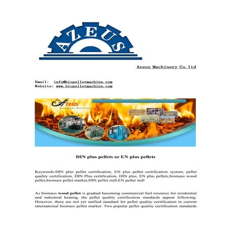 Din plus pellets or en plus pellets | PDF