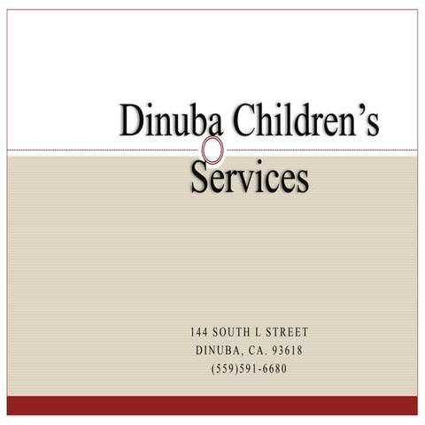 Dinuba children’s services | PPTX