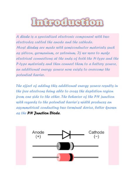 pn junction diodes | PPT