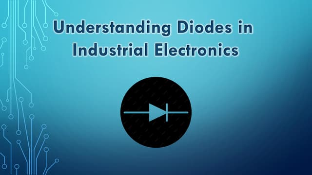Understanding Diode Group 01 Presentation Ppt