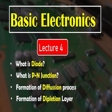 Diode Notes BSCS In Basic Electronics notes | PPT