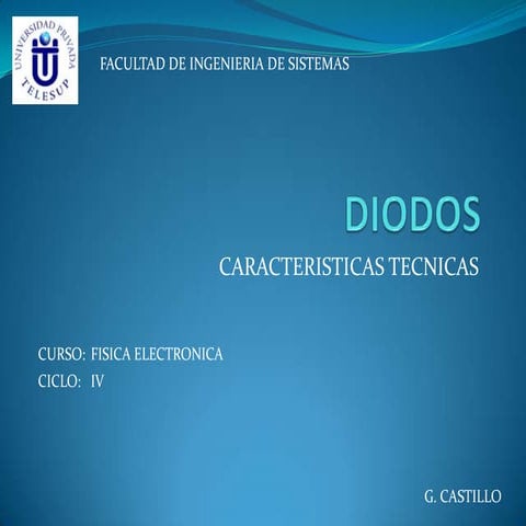 Diodos | PPTX | Consumer Electronics | Technology & Computing