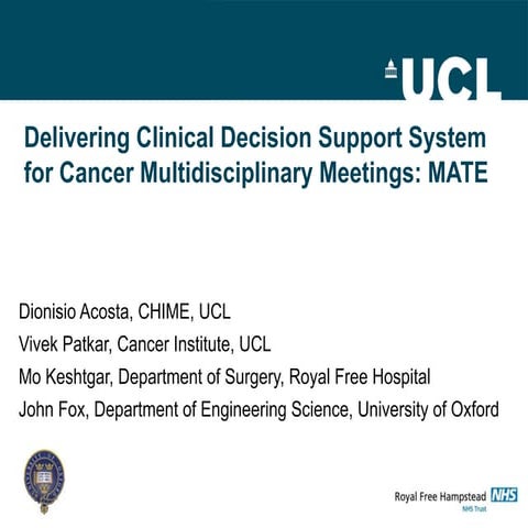 Dionisio Acosta: Clinical decision support systems | PDF