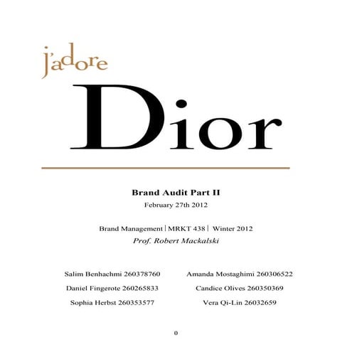 Dior final copy | PDF | Perfume and Fragrance | Beauty