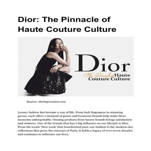 Dior_ The Pinnacle of Haute Couture Culture.pdf