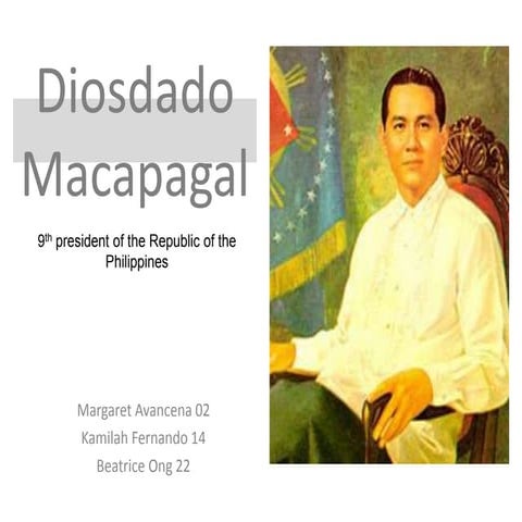 Diosdado Macapagal's Biography - PPT | PPT