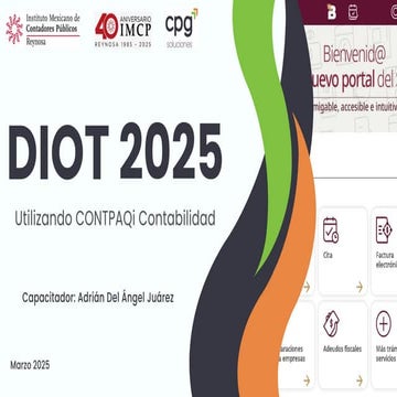 Guia para realizar la DIOT en contpaq ctb | PDF