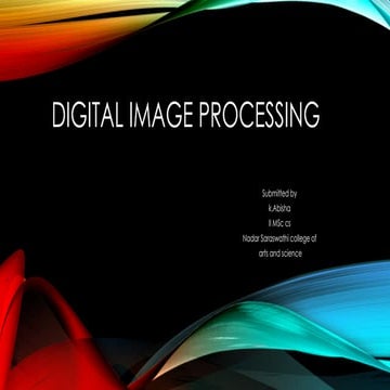 Digital image processing, computer science | PPT