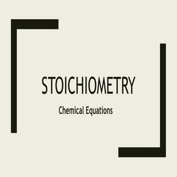 Stoichiometry_Calculations involving chemical equations.pptx