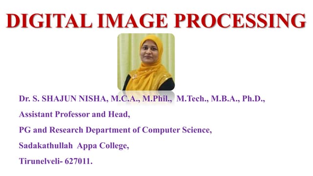 Intensity Transformation and Spatial filtering | PPTX