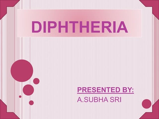 Diphtheria | PPT