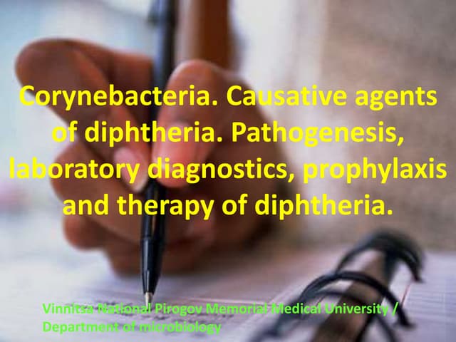 Corynebacterium diptheriae | PPTX