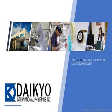 Daikyo Philippines: Top Die-Cut Adhesives Manufacturer | PDF