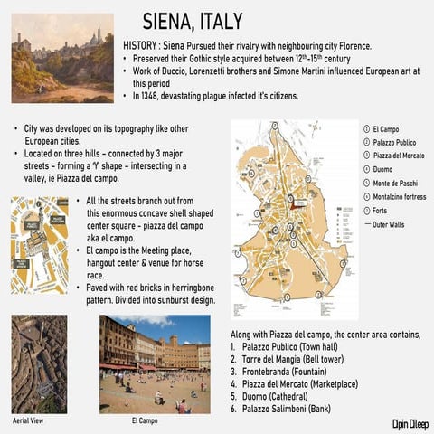 Siena, Medieval city, Italy | PDF