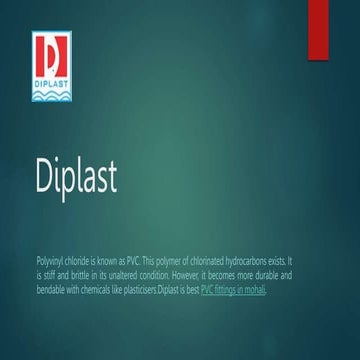 Diplast plastics.pptx | Chemistry | Science