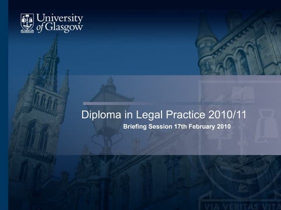 Diploma Briefing GCAL 10th Feb 2010 | PPT