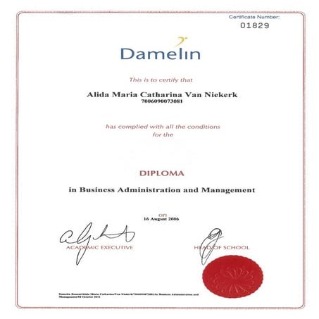 Business Administration Diploma