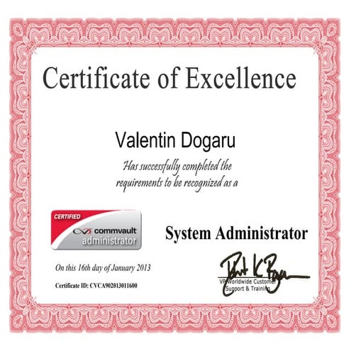 CommVault® Certified System Administrator v9 | PPT
