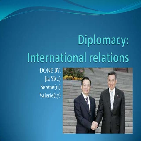 Diplomacy | PPTX