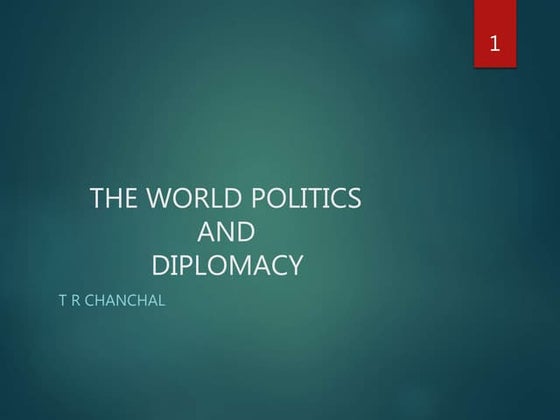 Diplomatic Protocol and Etiquette | PPTX