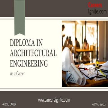Diploma in Architecture Courses, Colleges, Eligibility | PDF